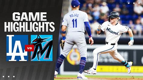 Dodgers Vs Marlins Game Highlights 9 17 24 Mlb Highlights Youtube