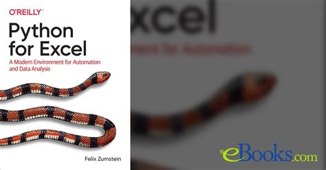 python for excel by felix zumstein ebook
