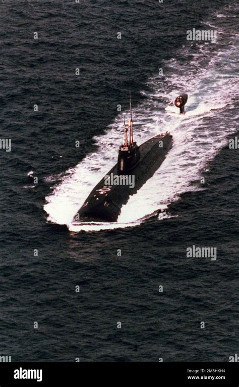 A Starboard Bow View Of A Russian Navy Victor Iii Class Nuclear Powered