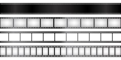 Film Strips Collection Old Retro Cinema Strip Vector Image