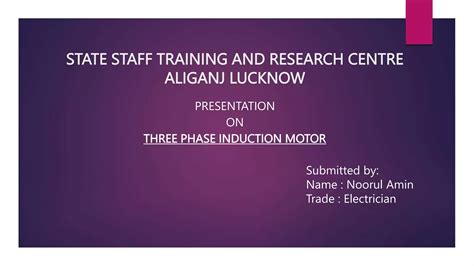 Three Phase Induction Motor Pptx Radio Control Hobbies And Interests