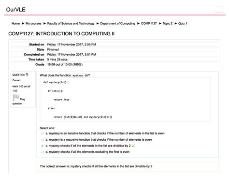 Comp Quiz Intro To Object Oriented Programming Studocu