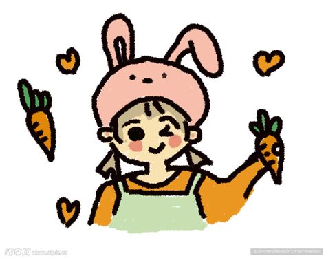 小女孩卡通头像设计图动漫人物动漫动画设计图库昵图网