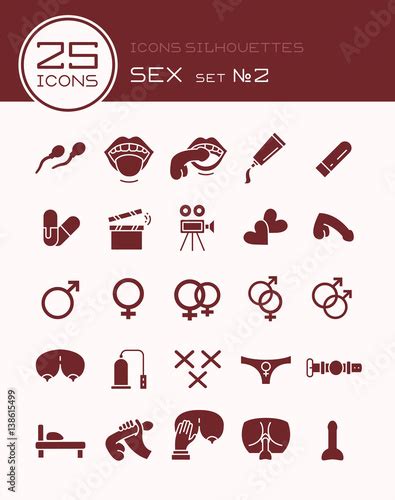 Icons Silhouettes Sex Set 2 Stock Image And Royalty Free Vector Files On Fotolia Com Pic