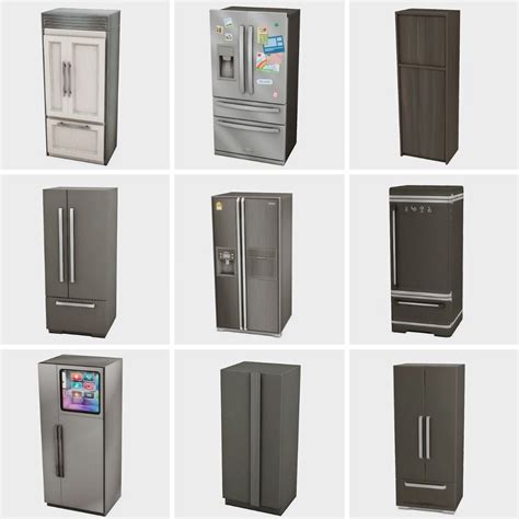 Sims 4 Refrigerator Cc