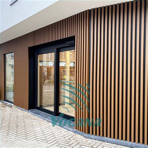 China Wpc Slatted Cladding For Outdoor Wpc Slatted Cladding For