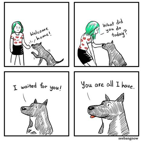 24 Comics That Show What Living With A Dog Is Really Like By Xibang