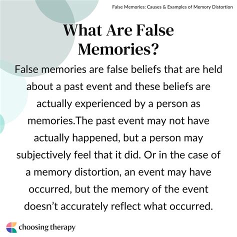 What Are False Memories