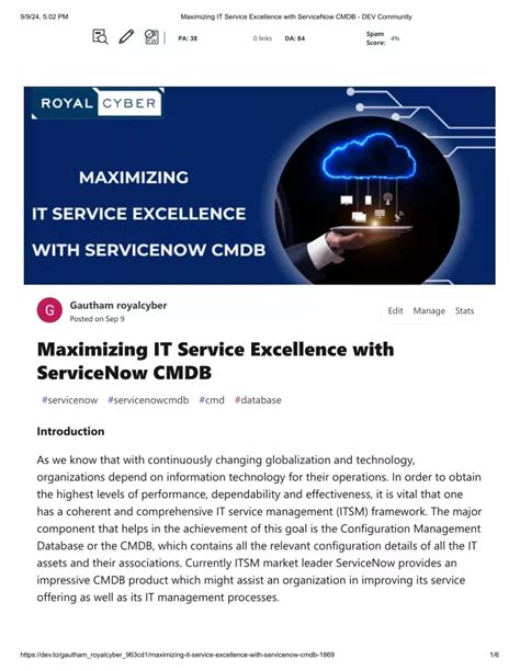 Ppt Maximizing It Service Excellence With Servicenow Cmdb Powerpoint