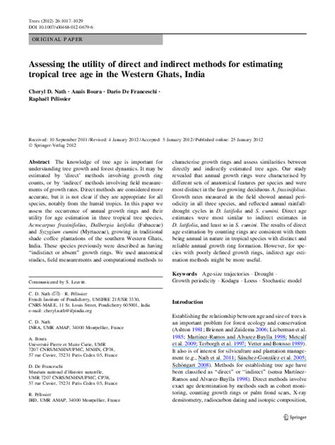 Pdf Assessing The Utility Of Direct And Indirect Methods For