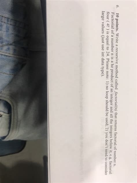 Solved 10 Points Write A Recursive Method Called