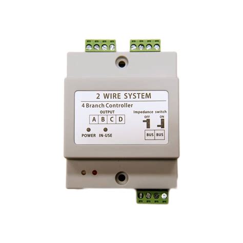 Wire Video Intercom System Kit Two Resident Button Panel