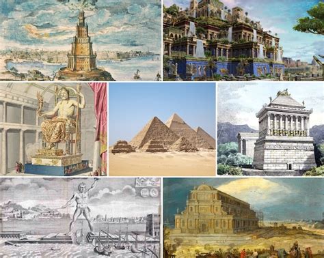 7 Wonders Of The Ancient World Collage