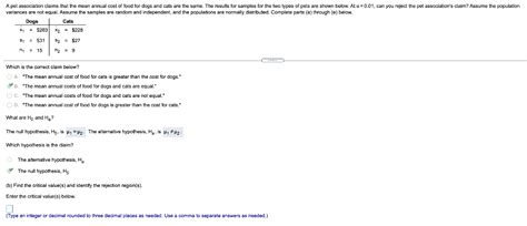 Solved For The Given Data A Find The Test Statistic B Chegg Com