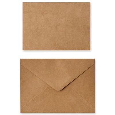 50 Sets Of Kraft Flat Cards And Envelopes By Recollections™ 5 X 7