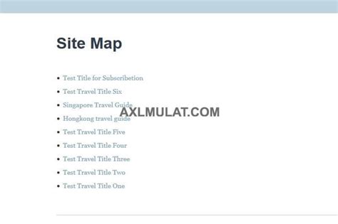 how to create sitemap page in blogger blog step by step
