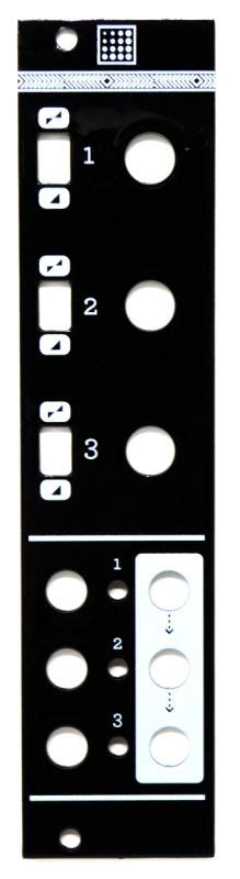 Shades Panel Black MagPie Modular Modular Addict Synth DIY