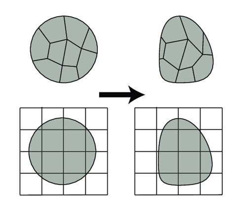 Lagrangian Description Top Versus Eulerian Description Bottom In A