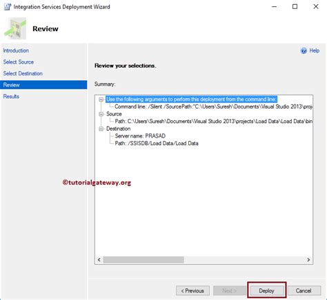 Ssis Project Deployment Using Sql Deployment Wizard