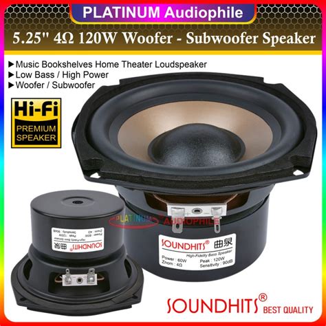 Jual Speaker 5 25 Inch Subwoofer Woofer Bass 4 Ohm 160 Watt 5 Hifi