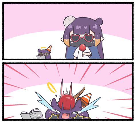 Ninomae Ina Nis And Takodachi Hololive And More Drawn By Mpien Danbooru