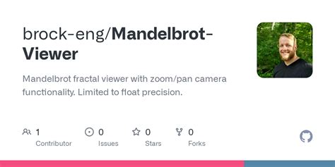 Github Brock Engmandelbrot Viewer Mandelbrot Fractal Viewer With