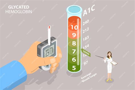 Premium Vector 3d Isometric Flat Vector Conceptual Illustration Of Glycated Hemoglobin