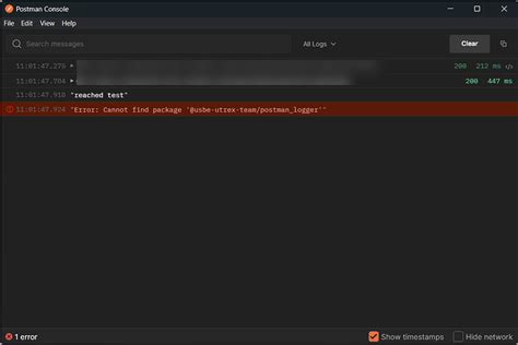 Error Cannot Find Package 🙋 Help Postman Community