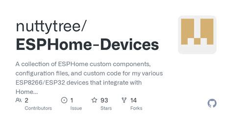 GitHub Nuttytree ESPHome Devices A Collection Of ESPHome Custom Components Configuration