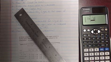 Linear Interpolation Casio Fx 991ex At Sebastian Queale Blog