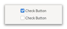 Gtk CheckButton