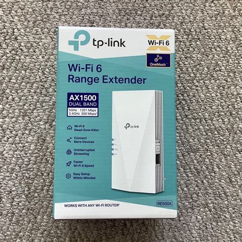 TP LINK AX1500 DUAL Band Wi Fi 6 Range Extender Hotspot RE500X UK Plug 3 29 99 PicClick UK