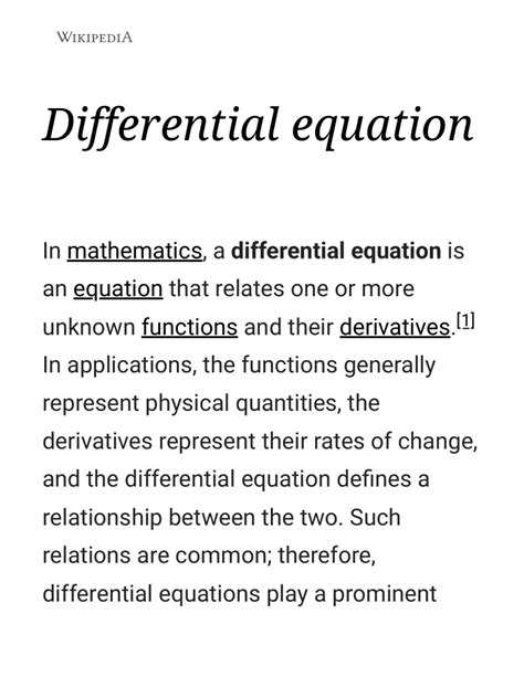 Differential Equations Definition Types And History