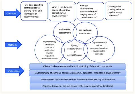 cognitive control and psychotherapy possible research questions