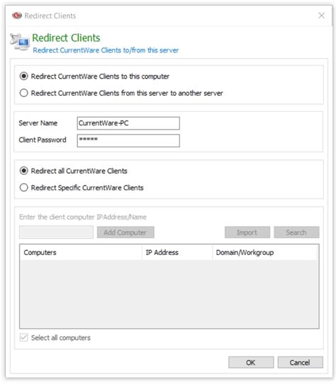 move the currentware server to another computer with network sql database