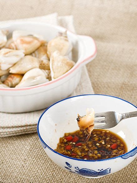 Steamed Gong Gong Served With Chilli Sauce A Local Delight These