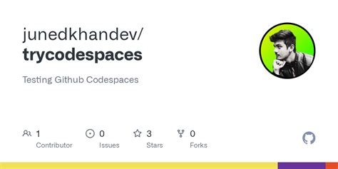 Github Junedkhandevtrycodespaces Testing Github Codespaces