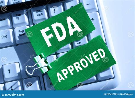 Writing Displaying Text Fda Approved Conceptual Photo FDA Agreed The Product Or Formula Is Safe