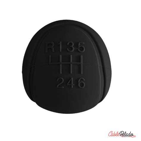 Funda Pomo Cambios Marcha Coche Silicona Suave 6 Marchas Negro
