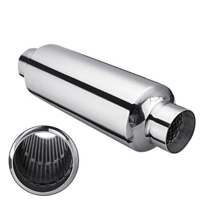 Universal Auto Auspuff Endtopf Schalldämpfer 304 Edelstahl 25 Zoll
