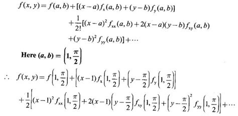 Taylors Expansion For Function Of Two Variables Theorem Worked Examples Exercise With Answers