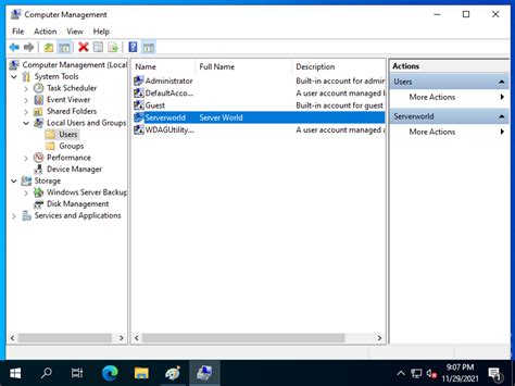 Windows Server Initial Settings Add Local User Server World