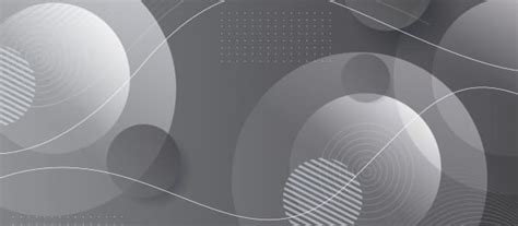 기술 배경 템플릿 동적 회색 원 장식 Ai Eps Uidownload