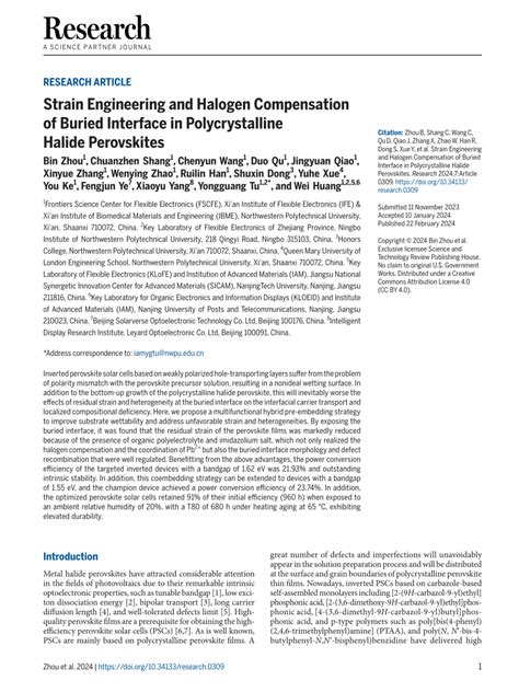 Pdf Strain Engineering And Halogen Compensation Of Buried Interface