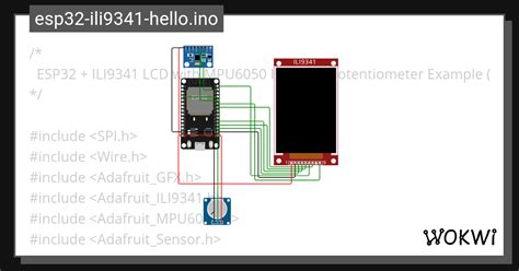Esp32 Sensor Imu Lcd Display Copy Wokwi Esp32 Stm32 Arduino Simulator