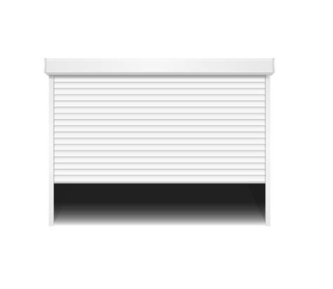 Premium Vector Realistic Detailed 3d Metal Shutter Door Or Rolling