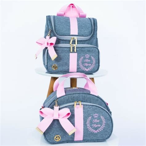 Kit De Bolsas De Bebê Bolsa M E Mochila 2 Em 1 Luxo Elo7