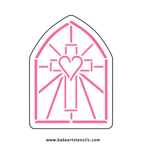 Stained Glass Cutterstencil Bakeartstencils