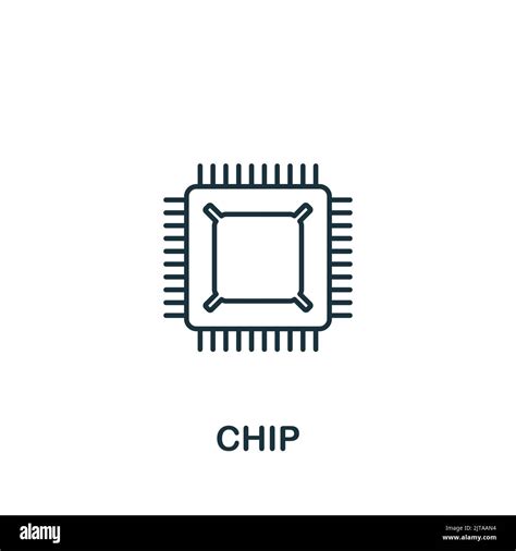 Chip Icon Line Simple Icon For Templates Web Design And Infographics