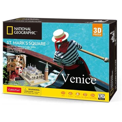 Cubicfun სან მარკოს მოედანი 3d ფაზლი 107 ნაწილი Veli Store